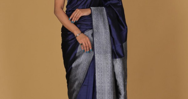 Himani Design Ink Blue Saree